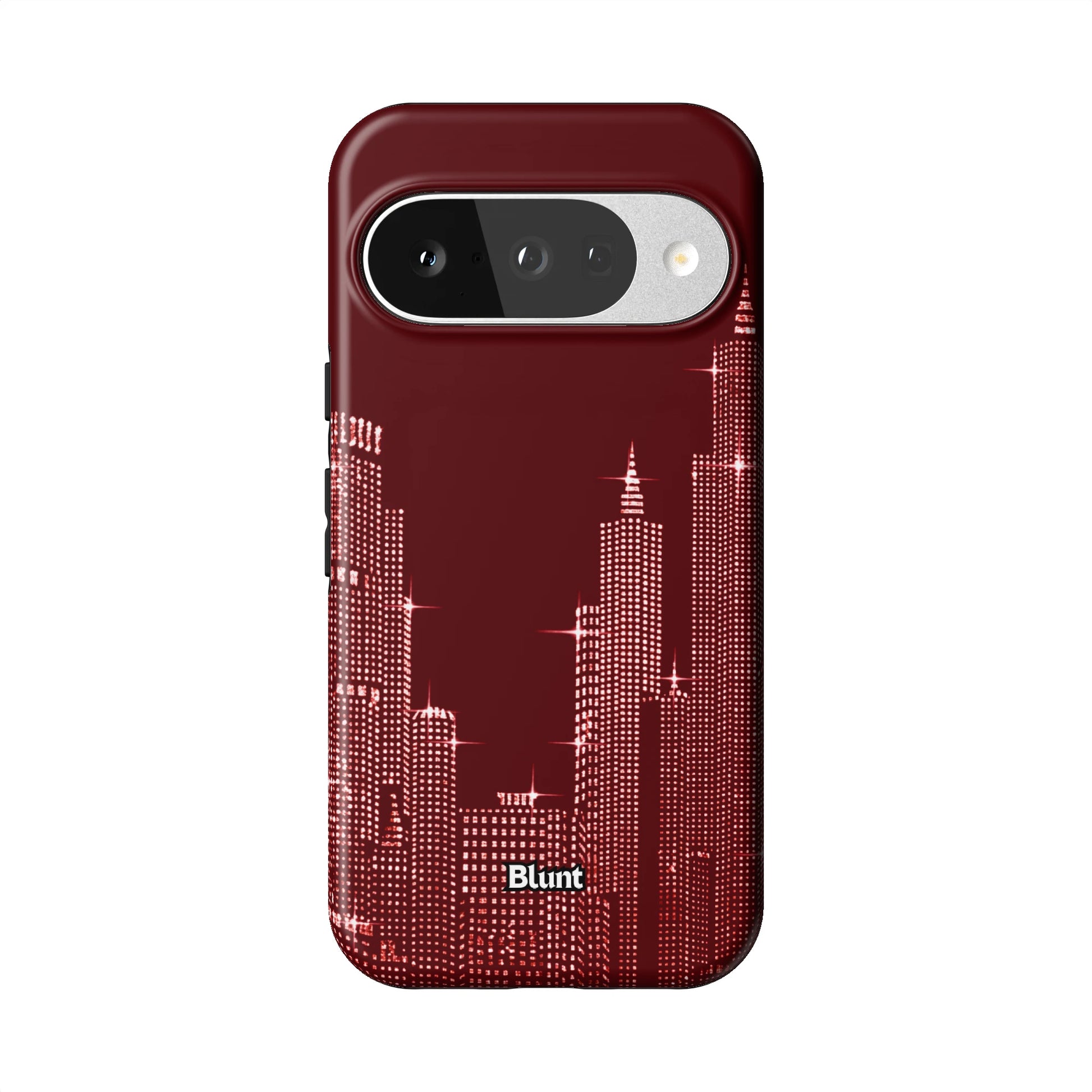 Crimson Nyc Skyeline Pixel Case – Blunt Cases