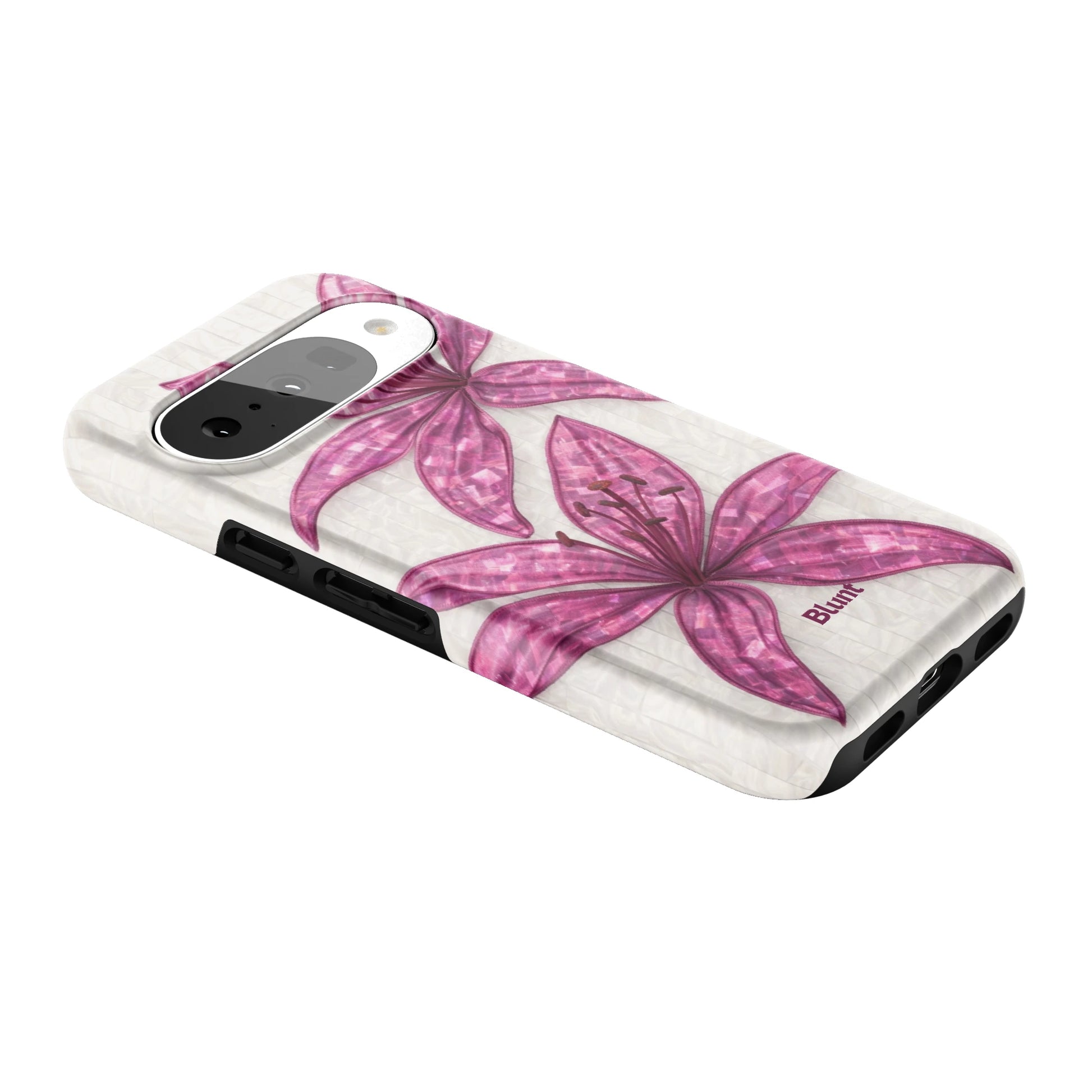 Purple Floral Luster Pixel Case – Blunt Cases
