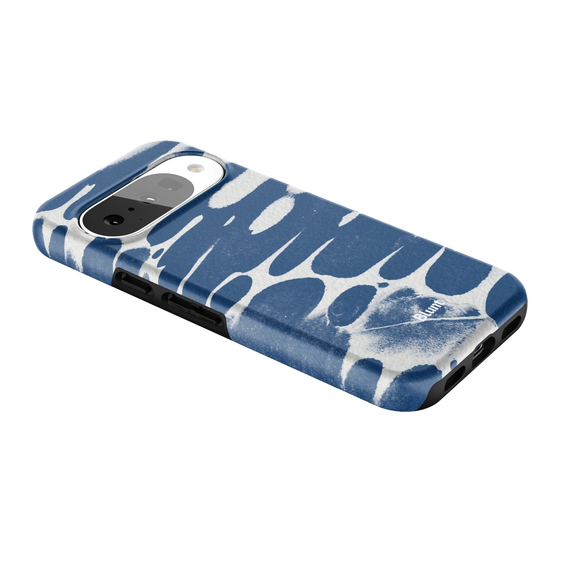 Navy Noir Abstract Pixel Case – Blunt Cases