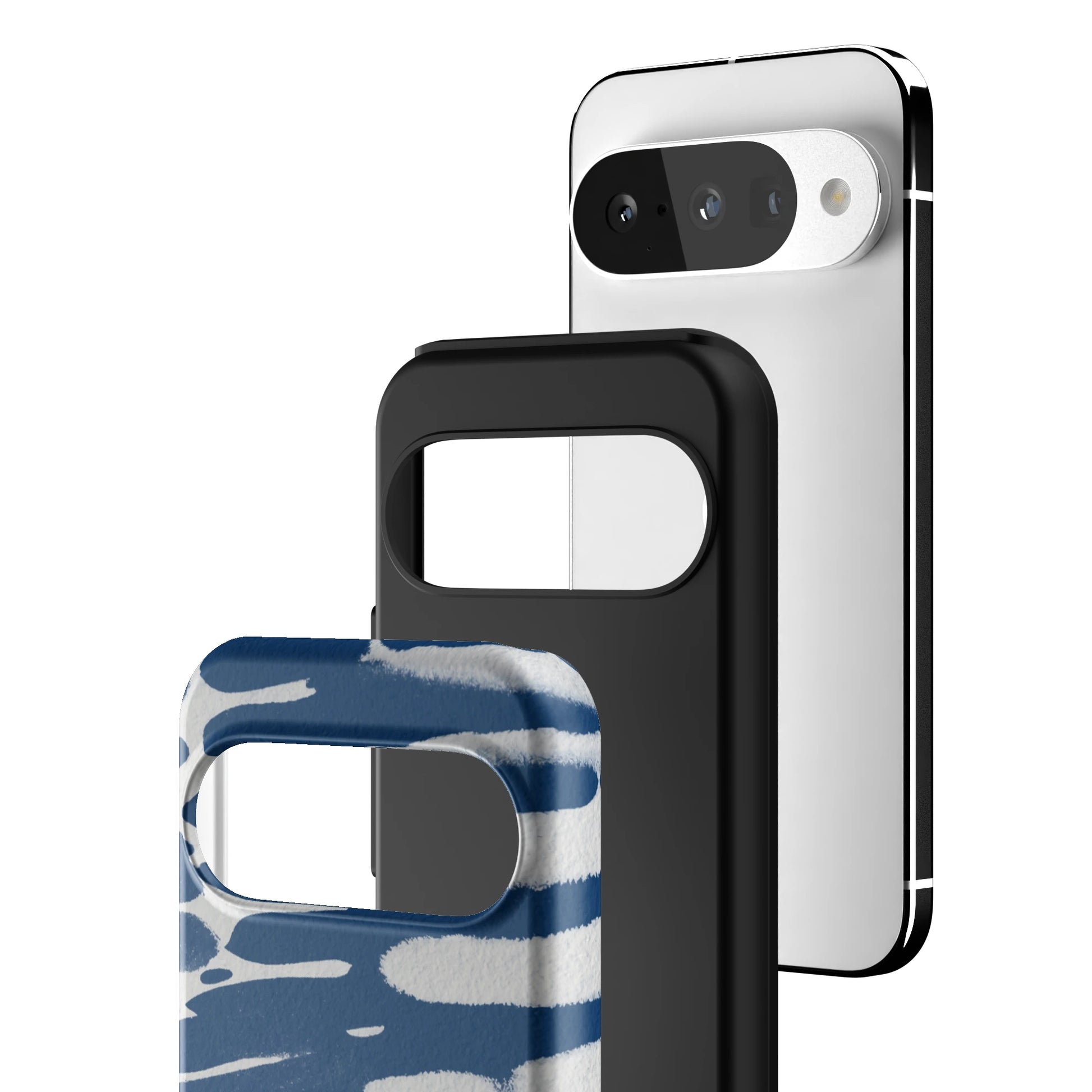 Navy Noir Abstract Pixel Case – Blunt Cases
