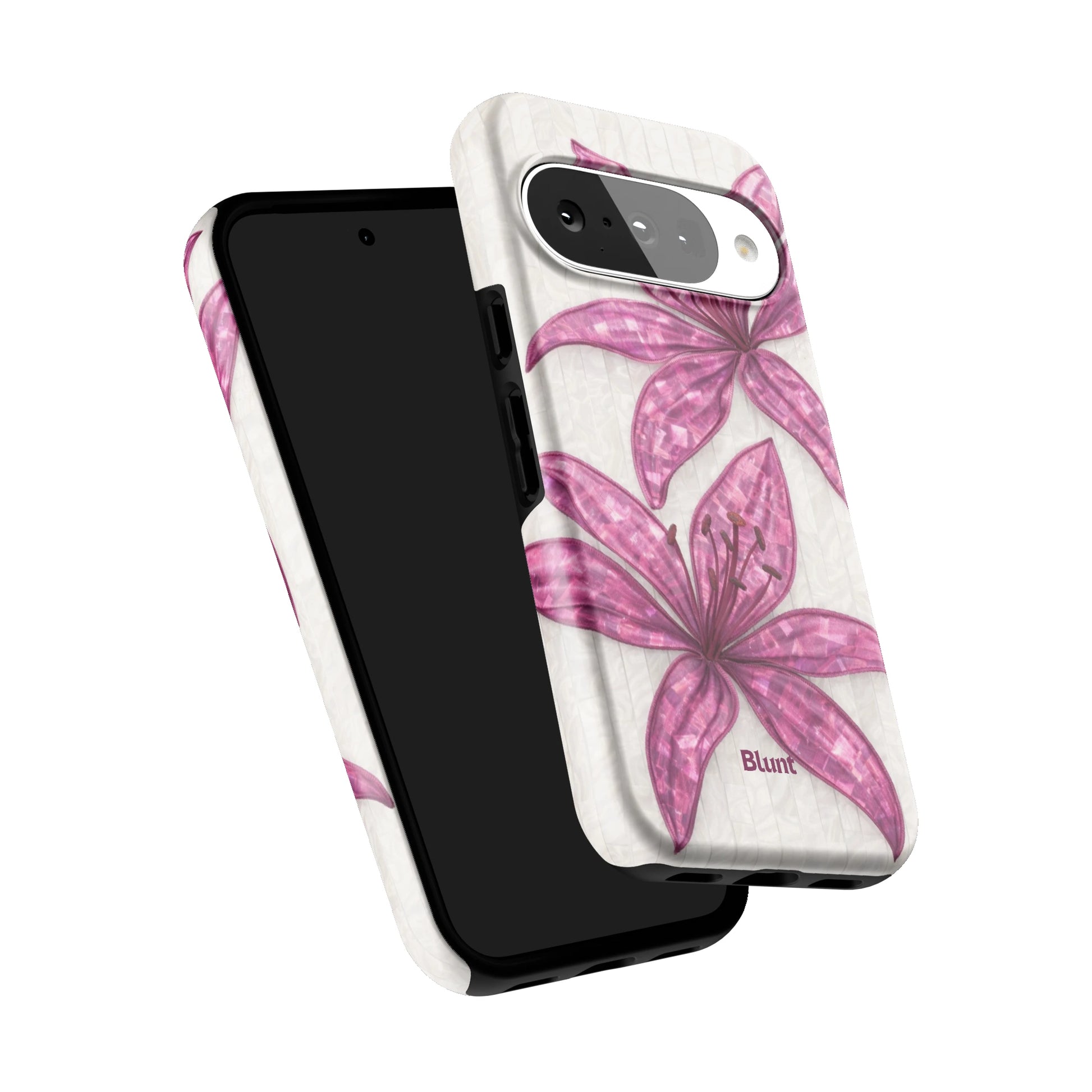 Purple Floral Luster Pixel Case – Blunt Cases