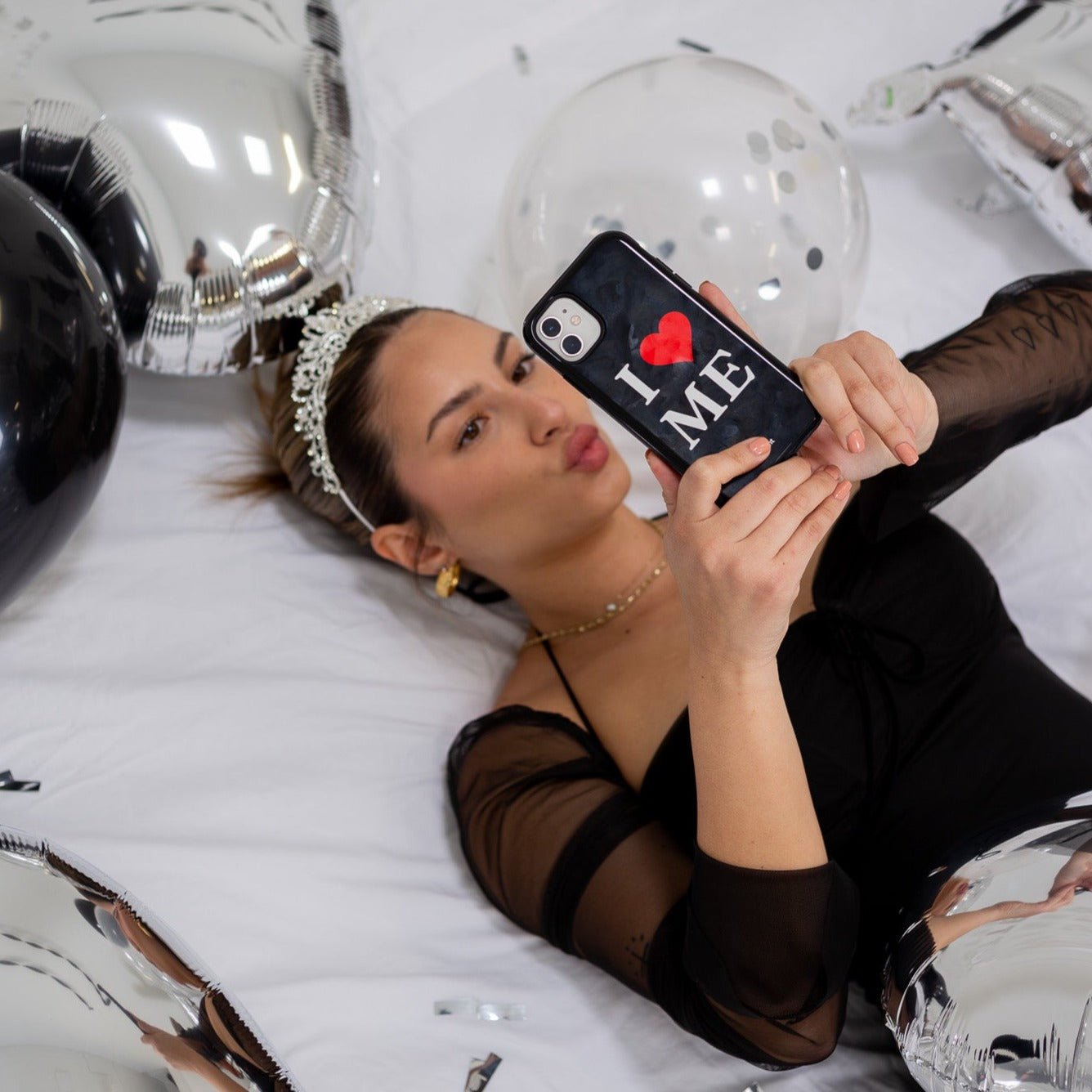 I Love Me in Black iPhone Case – Blunt Cases