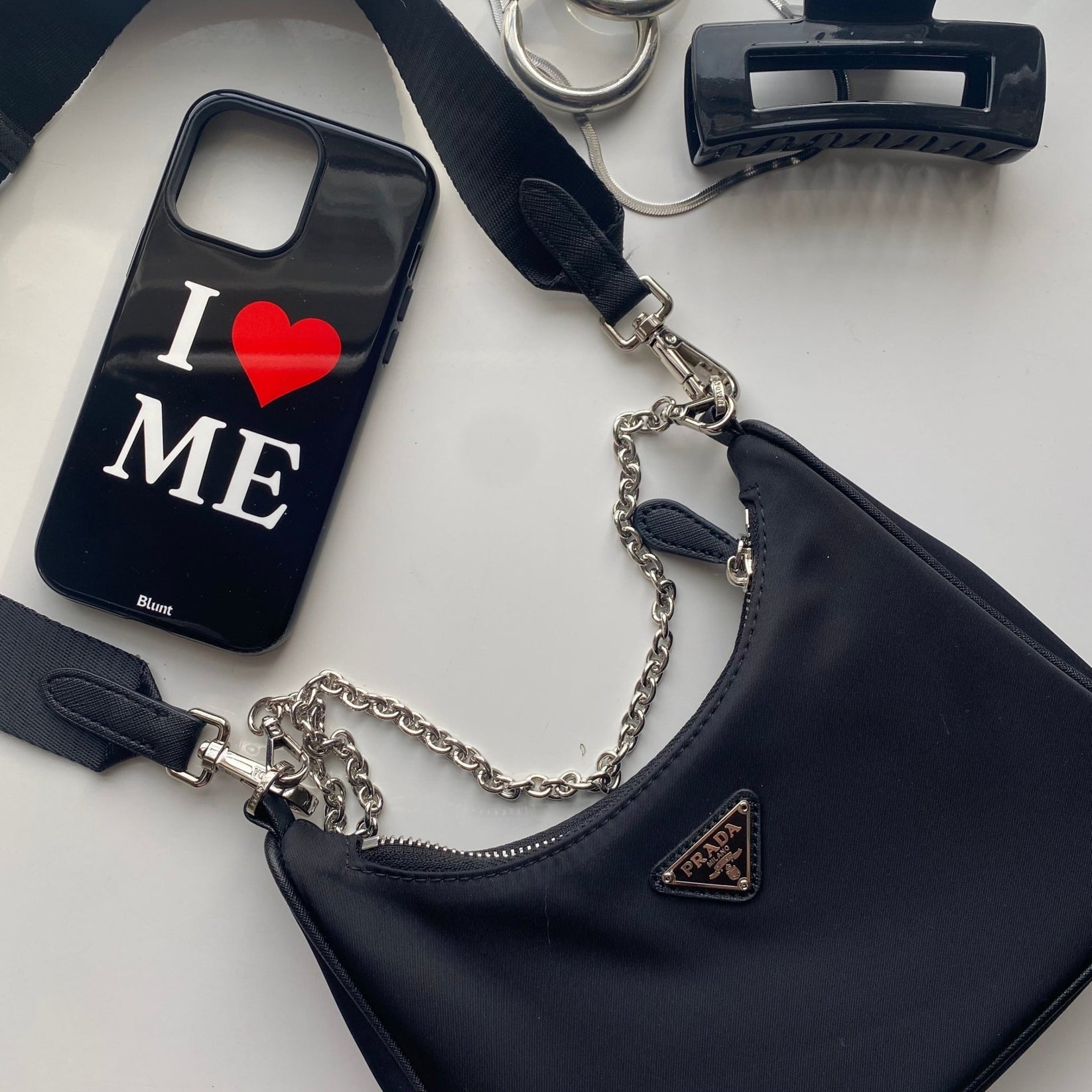 I Love Me in Black iPhone Case – Blunt Cases