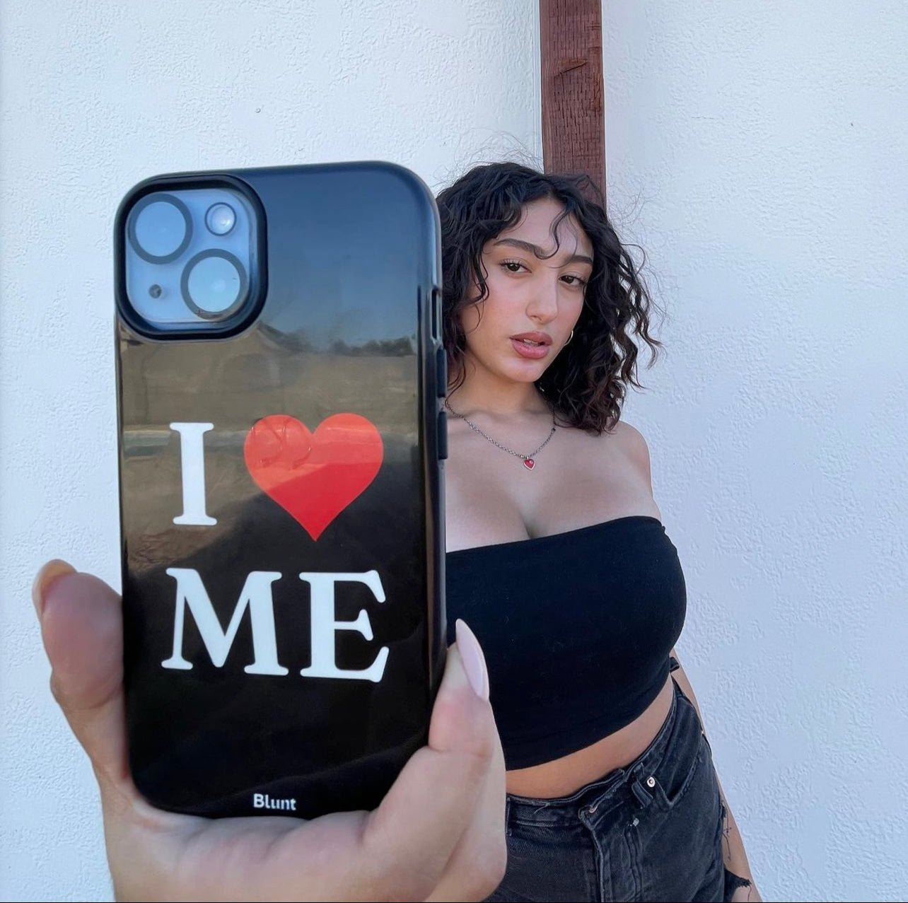 I Love Me in Black iPhone Case – Blunt Cases